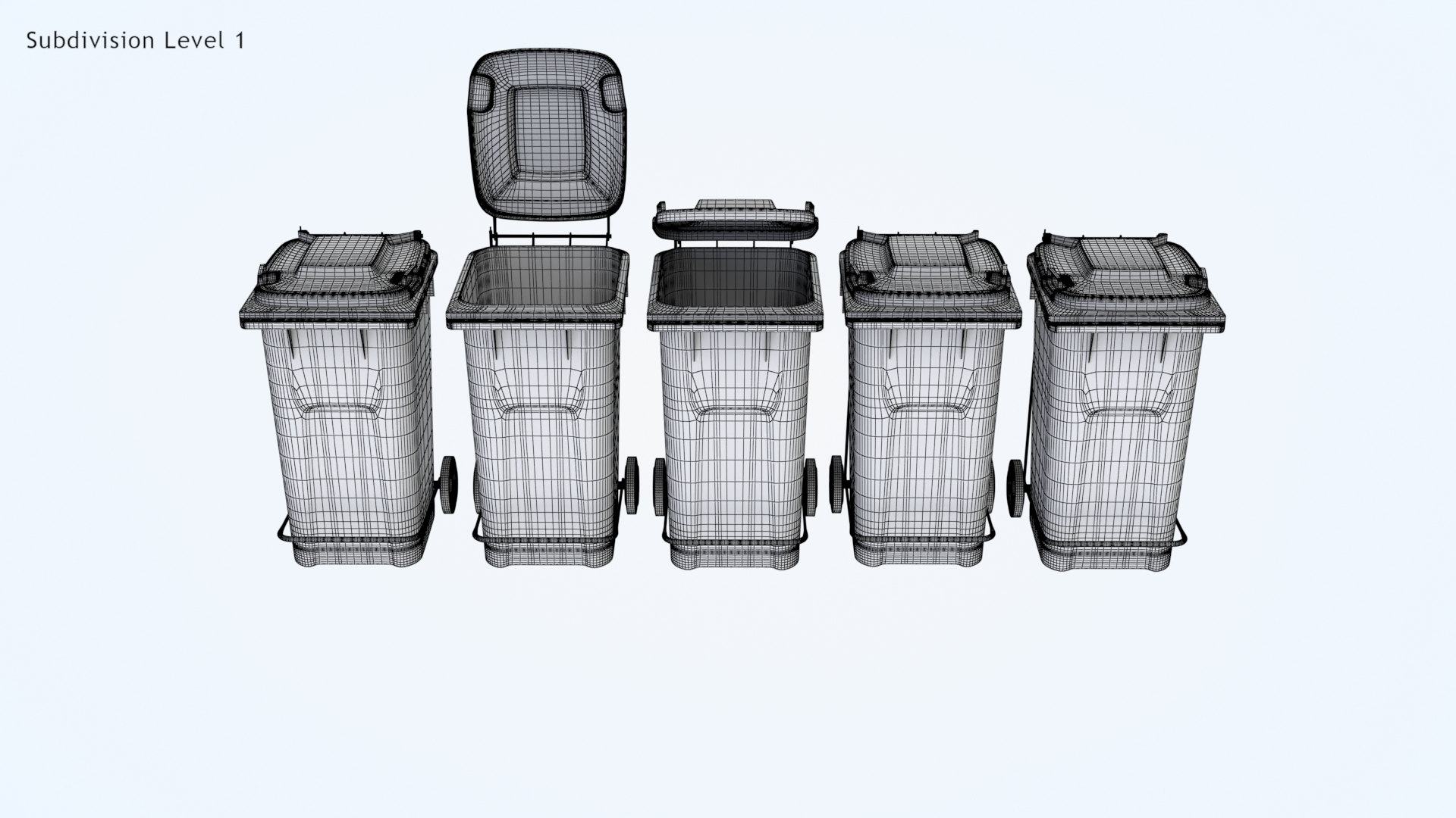 3D Colorful Recycle Bins - TurboSquid 1468732