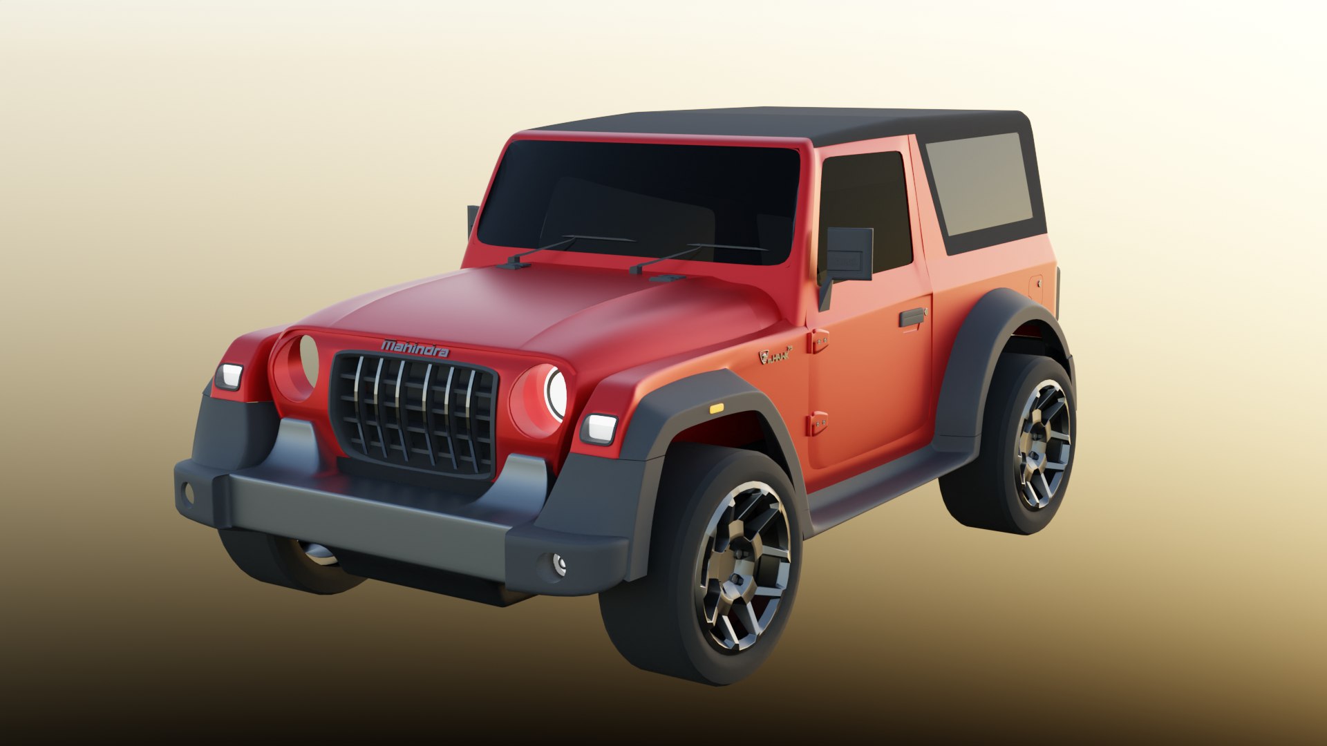 Mahindra Thar 2022 3D Model - TurboSquid 1942780