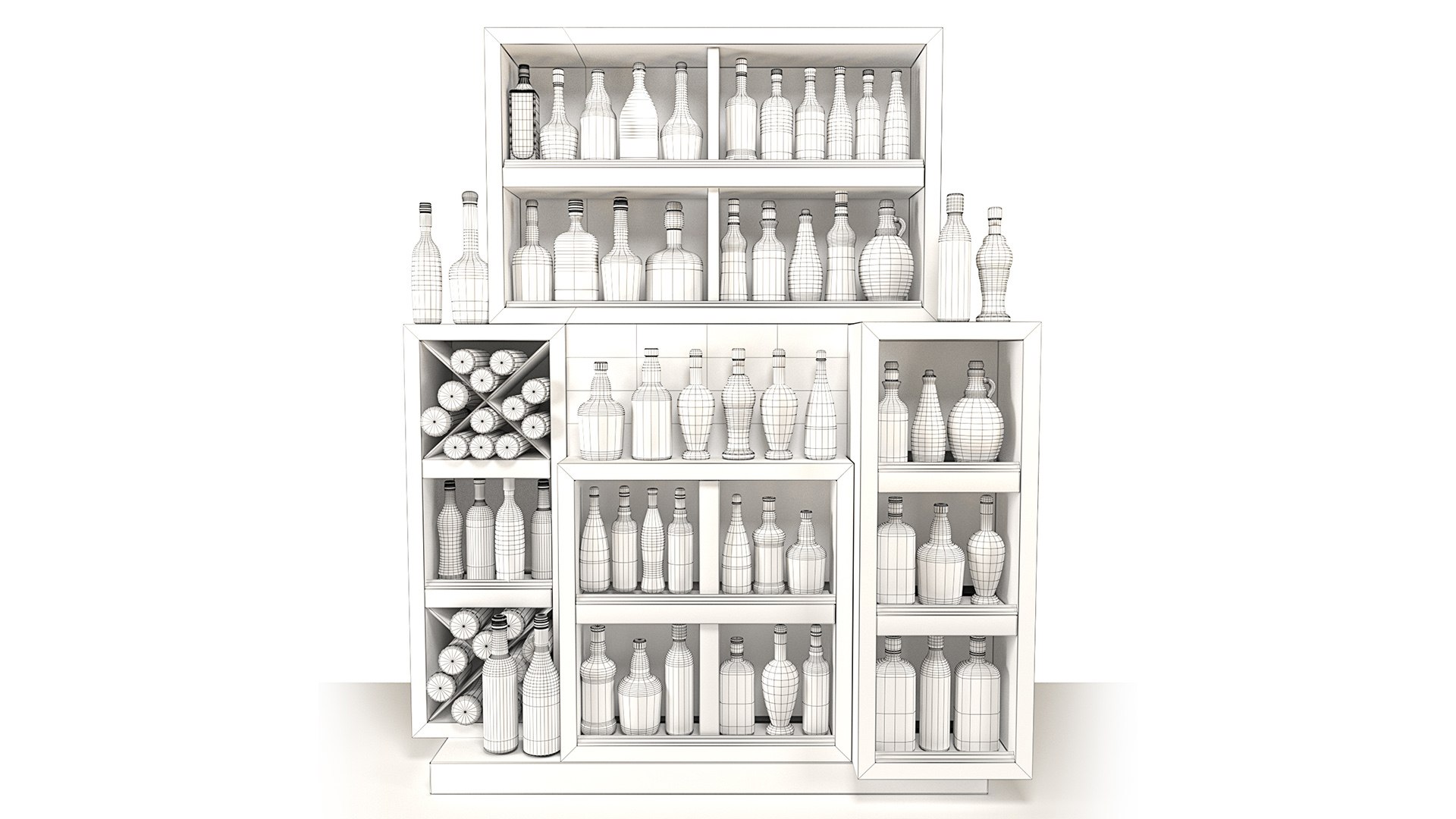 Alcohol Beverages 3D Model - TurboSquid 1686382