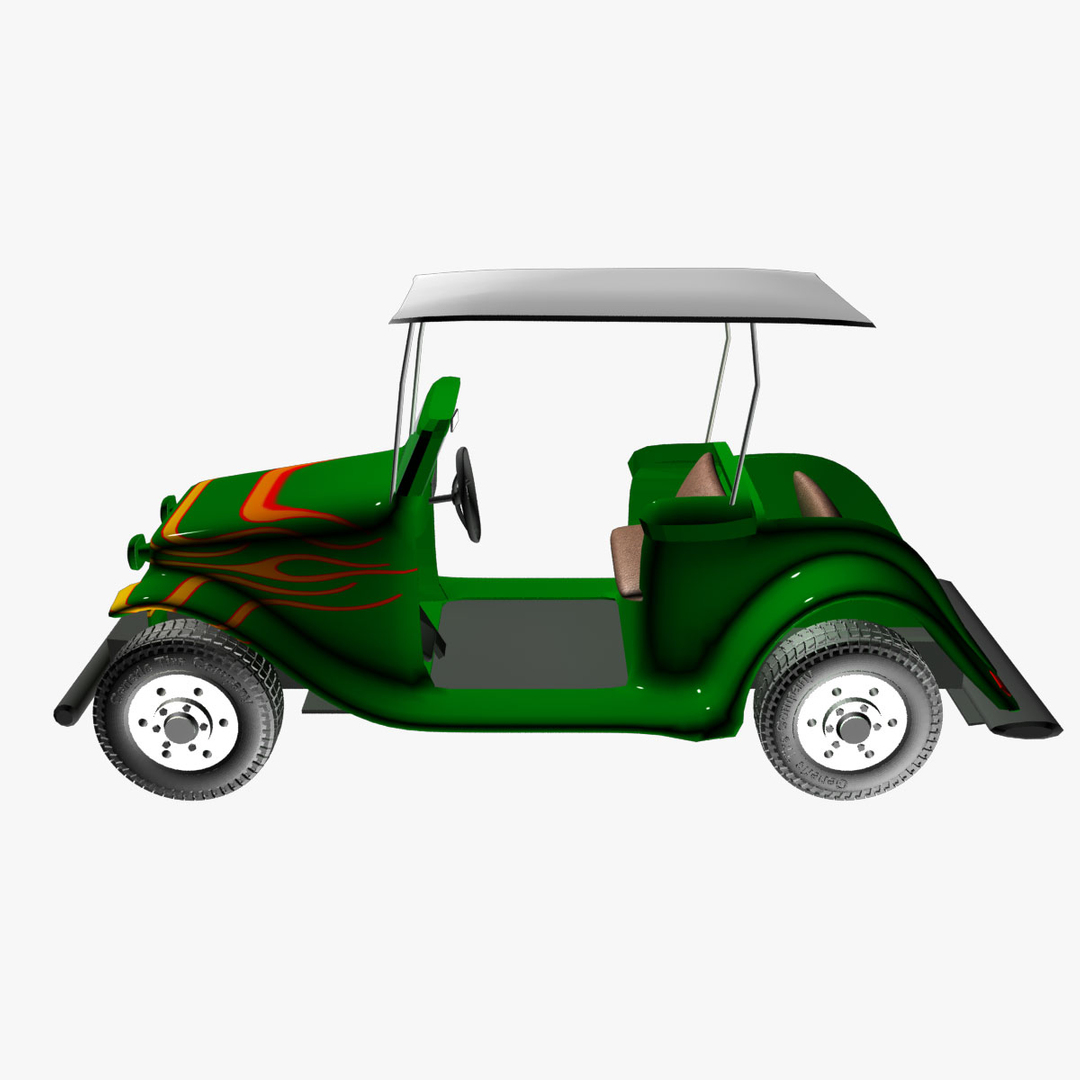3D Electric Golf Cart - TurboSquid 1603149