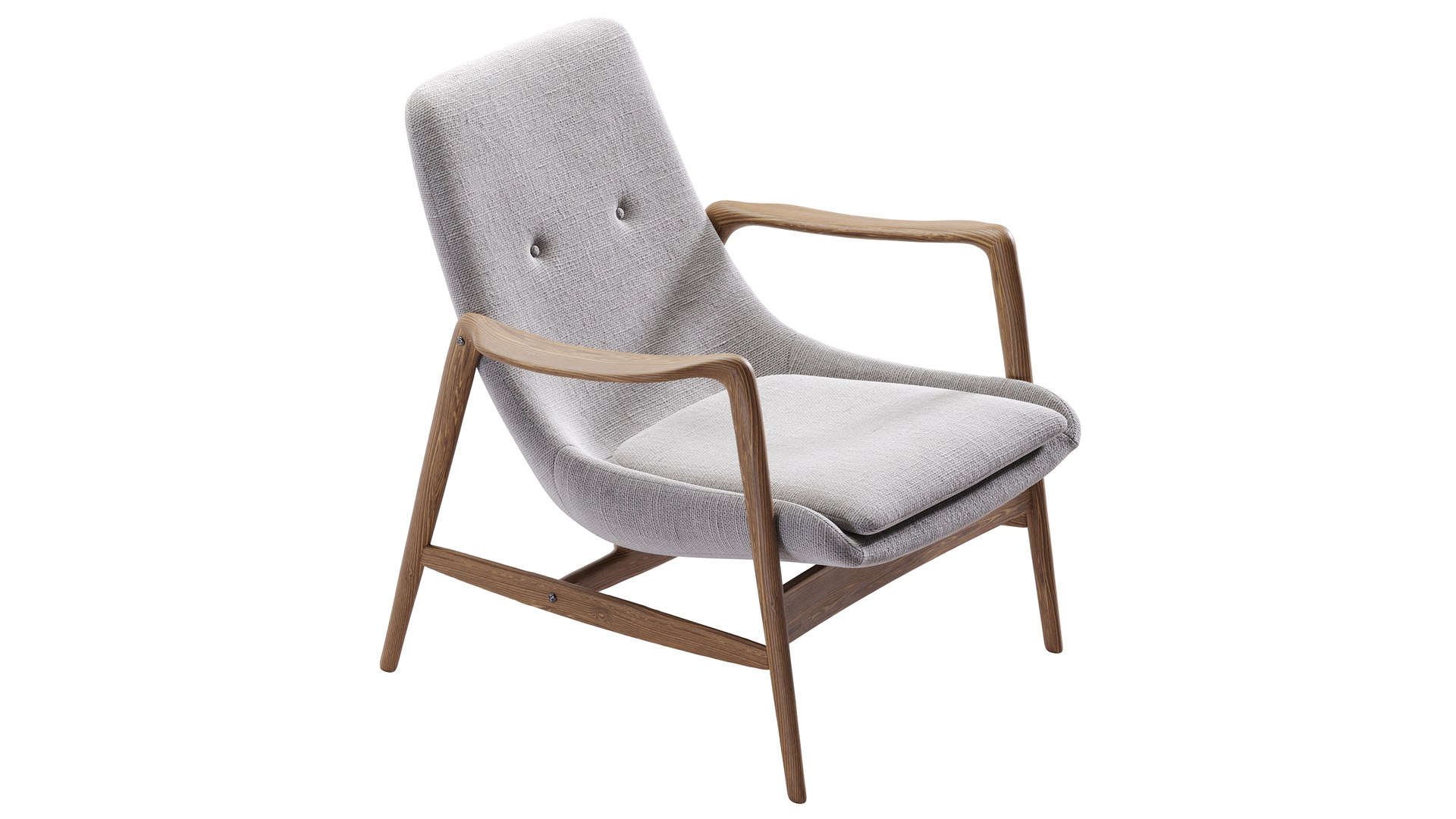 3D Vintage Lounge Chair by Rastad Relling model - TurboSquid 2027347