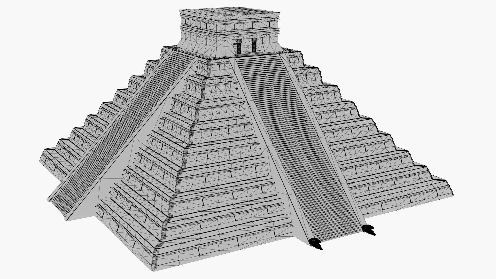 3D Model Chichen Itza Pyramid - TurboSquid 1527871