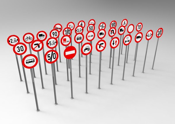 Traffic Signs 3D Models for Download | TurboSquid