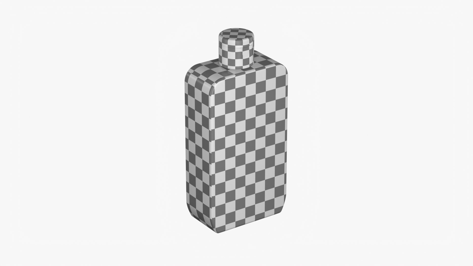 Square Cosmetic Bottle With Cap Mockup 02 3D Model - TurboSquid 2493373