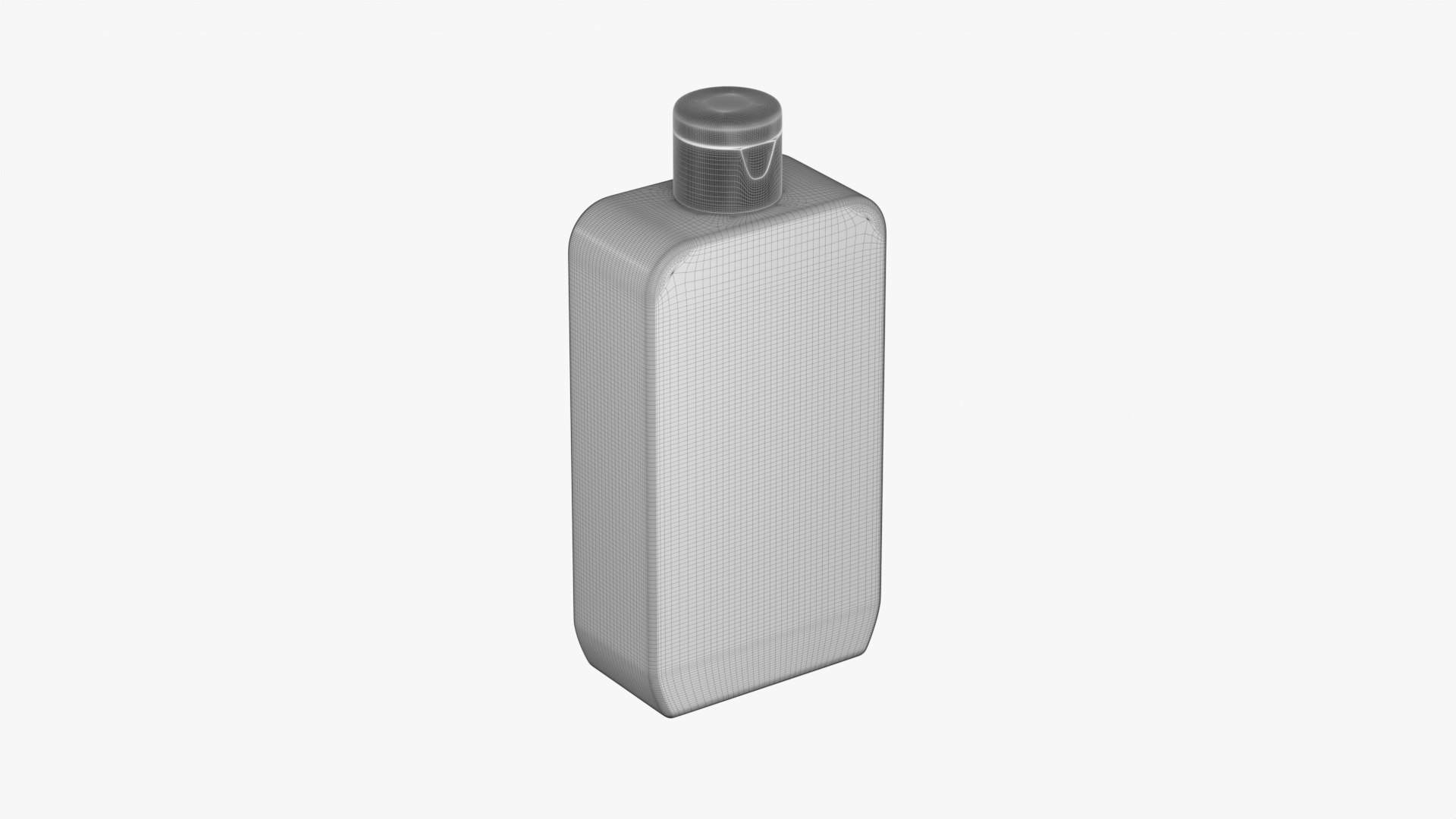 Square Cosmetic Bottle With Cap Mockup 02 3D Model - TurboSquid 2493373