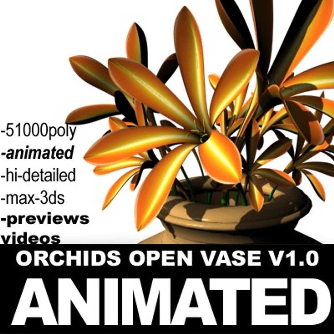 3ds Max Realistic Flower Animation Open