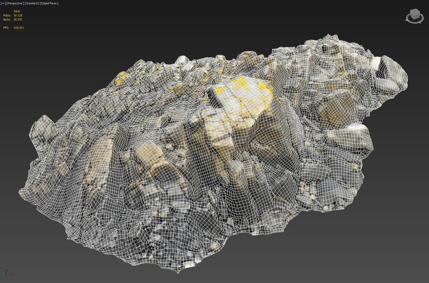 3D Scanned Rock Cliff R2 Model - TurboSquid 1318065