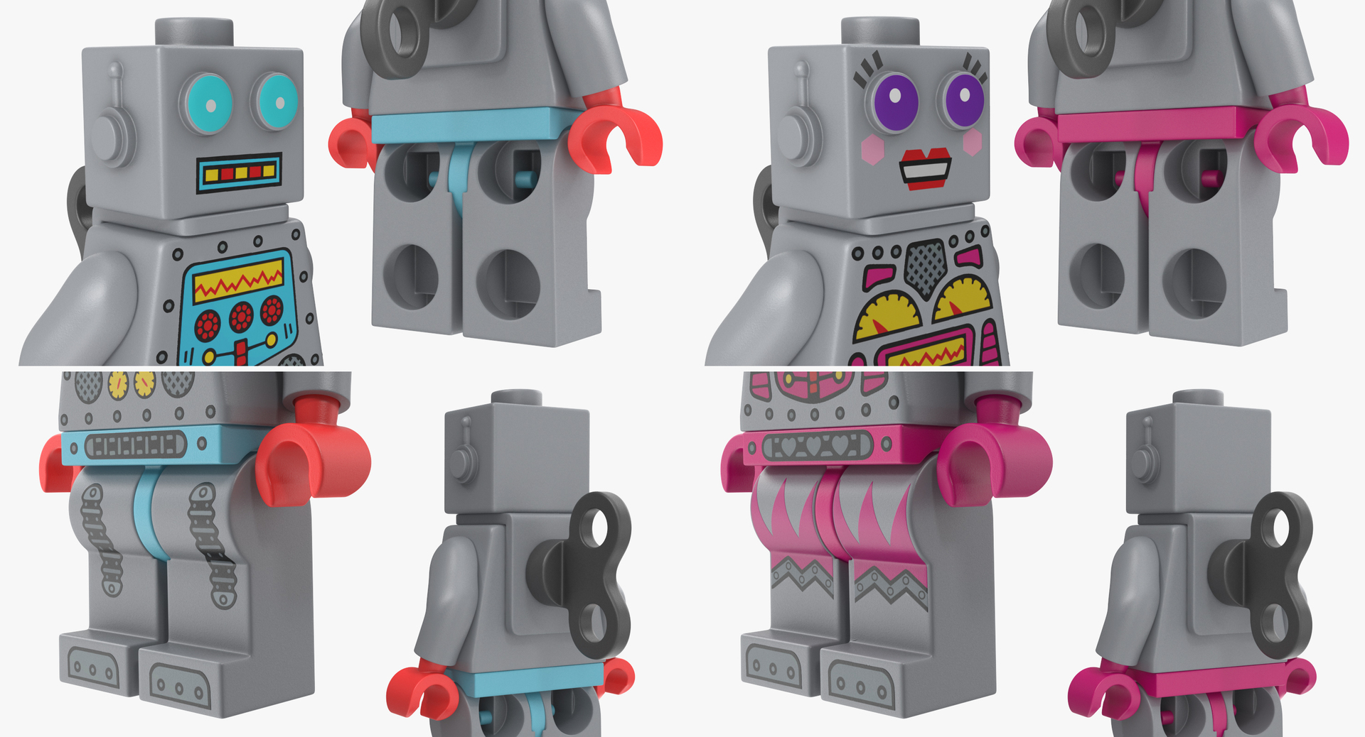 modelo 3d Colección Lego Robot Minifigures - TurboSquid 1213431