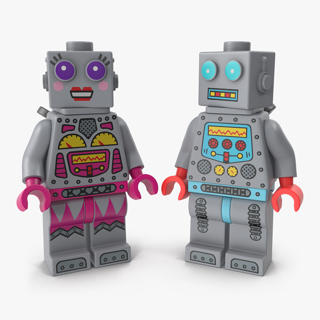 3D lego robot minifigures - TurboSquid 1213431