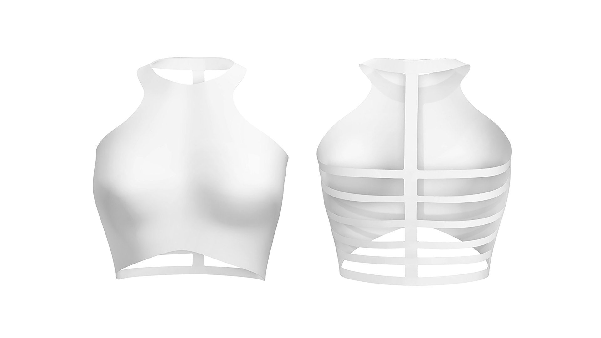 3D Cutout Back Simple Top - TurboSquid 1808946