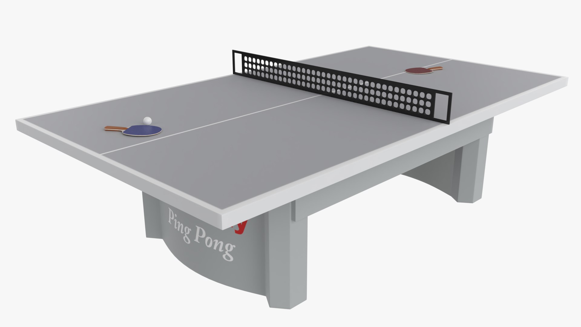 Ping Pong Table 3D Model - TurboSquid 2193203