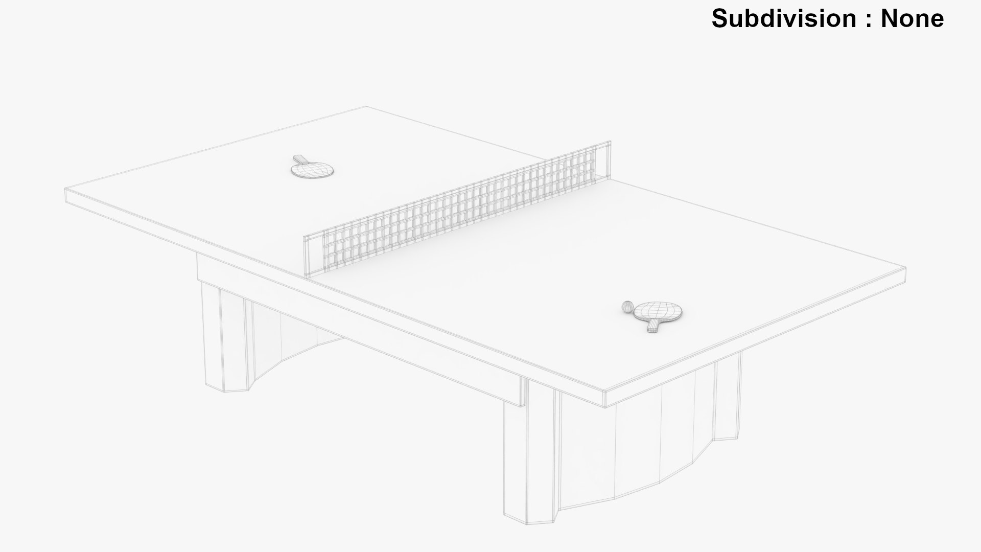 Ping Pong Table 3D Model - TurboSquid 2193203
