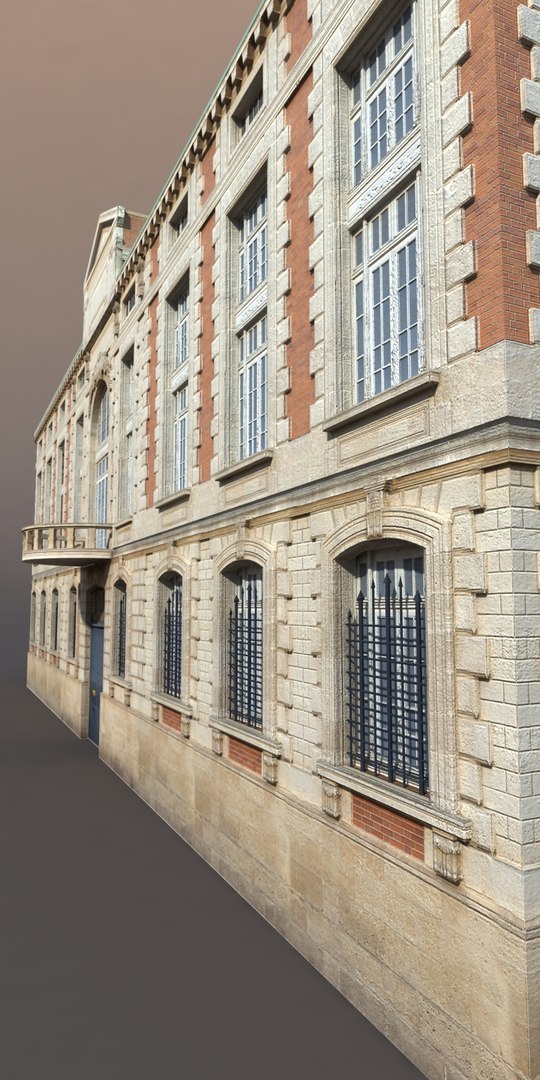 Neoclassical Building Exterior 3ds