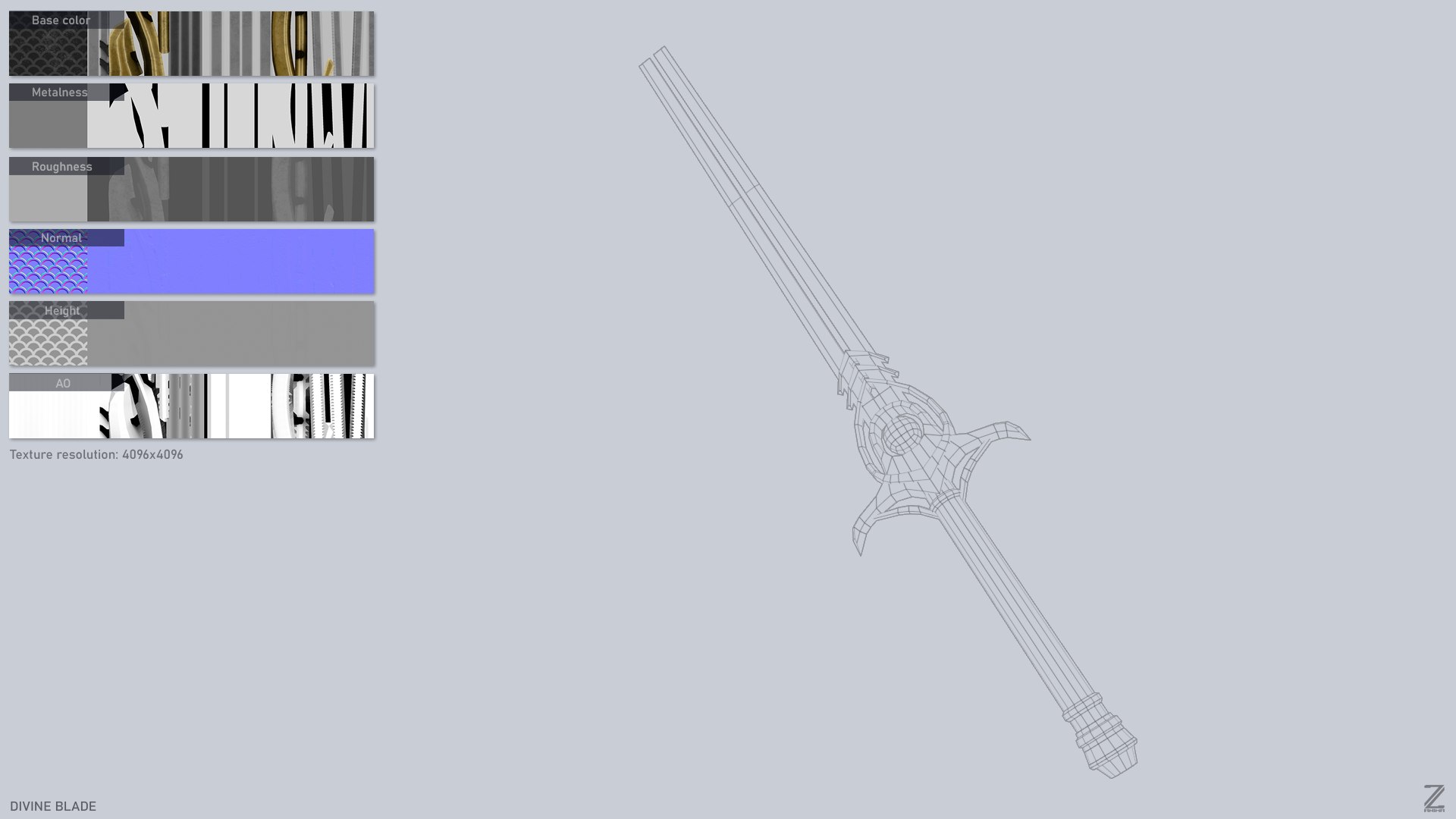 Divine Blade Model - TurboSquid 2239917