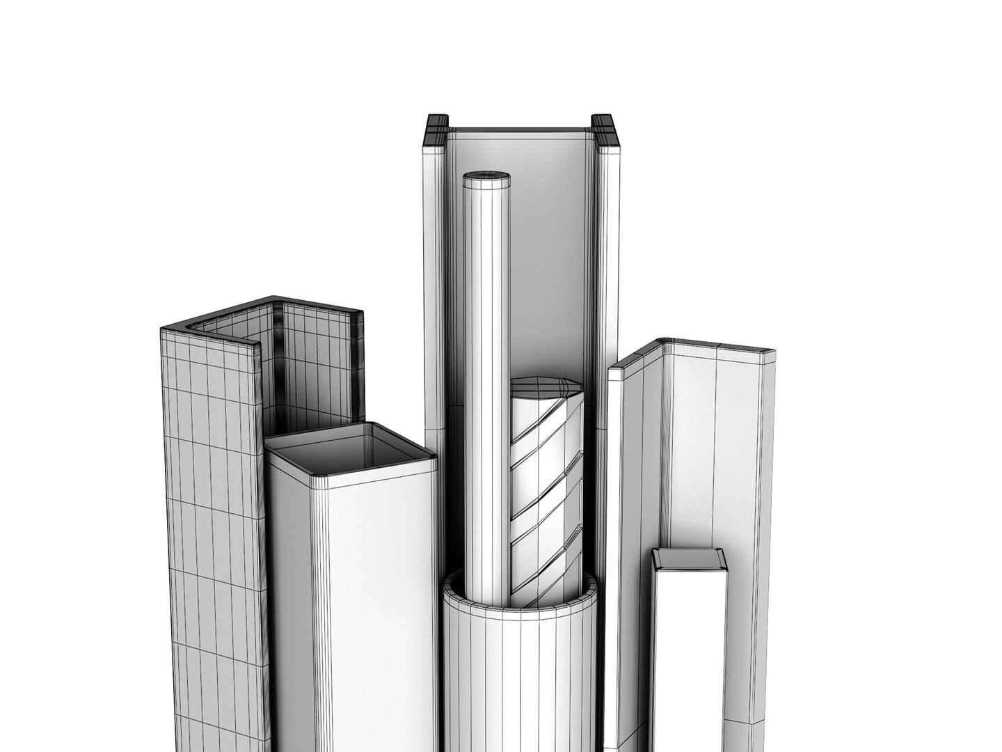 3D Profile Steel - TurboSquid 1684543