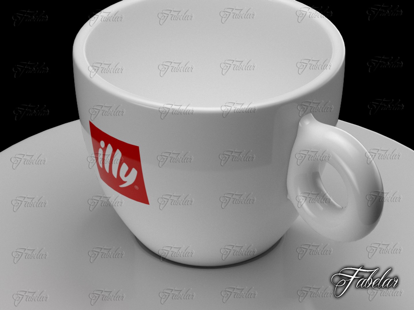 3d model illy coffee cup