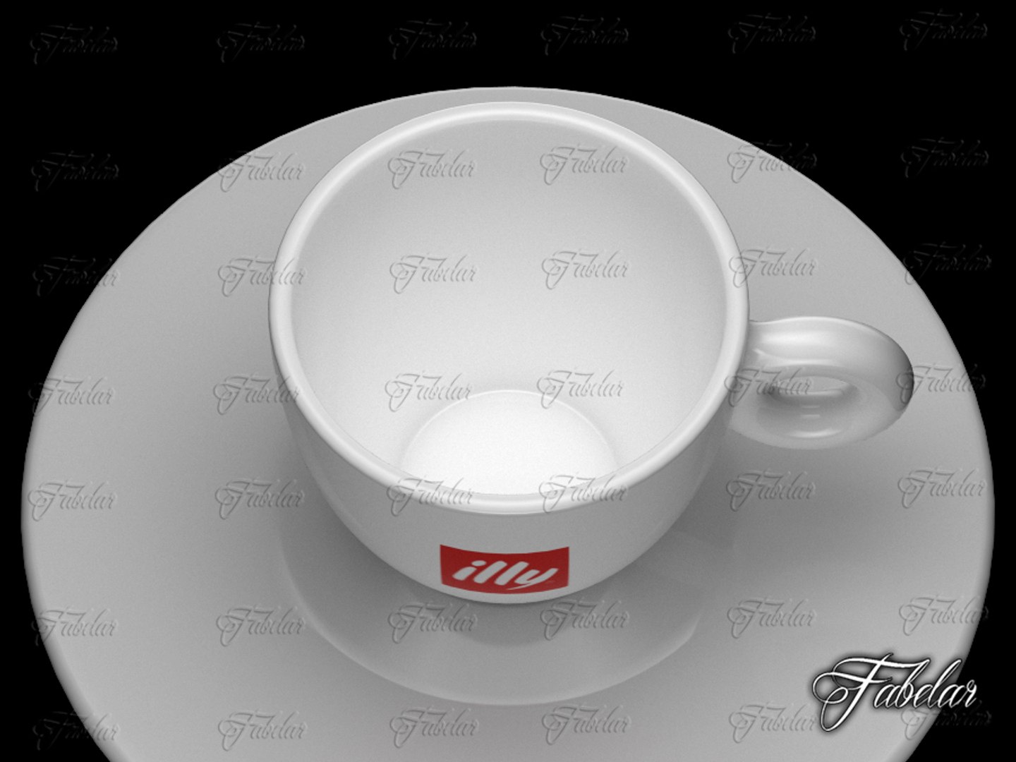 3d model illy coffee cup