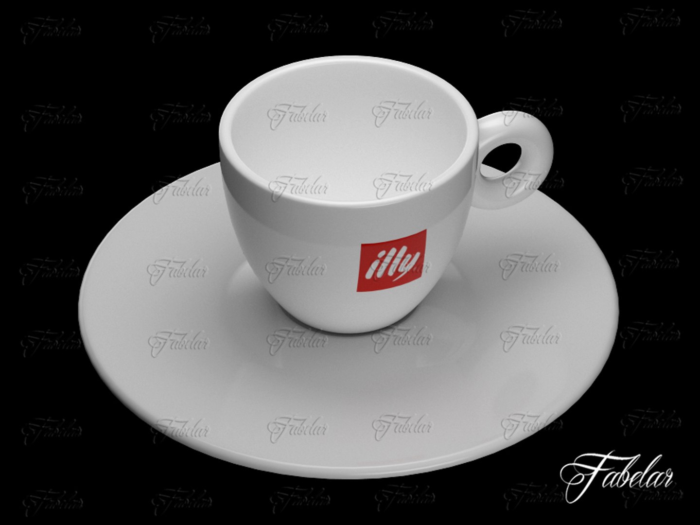 3d model illy coffee cup