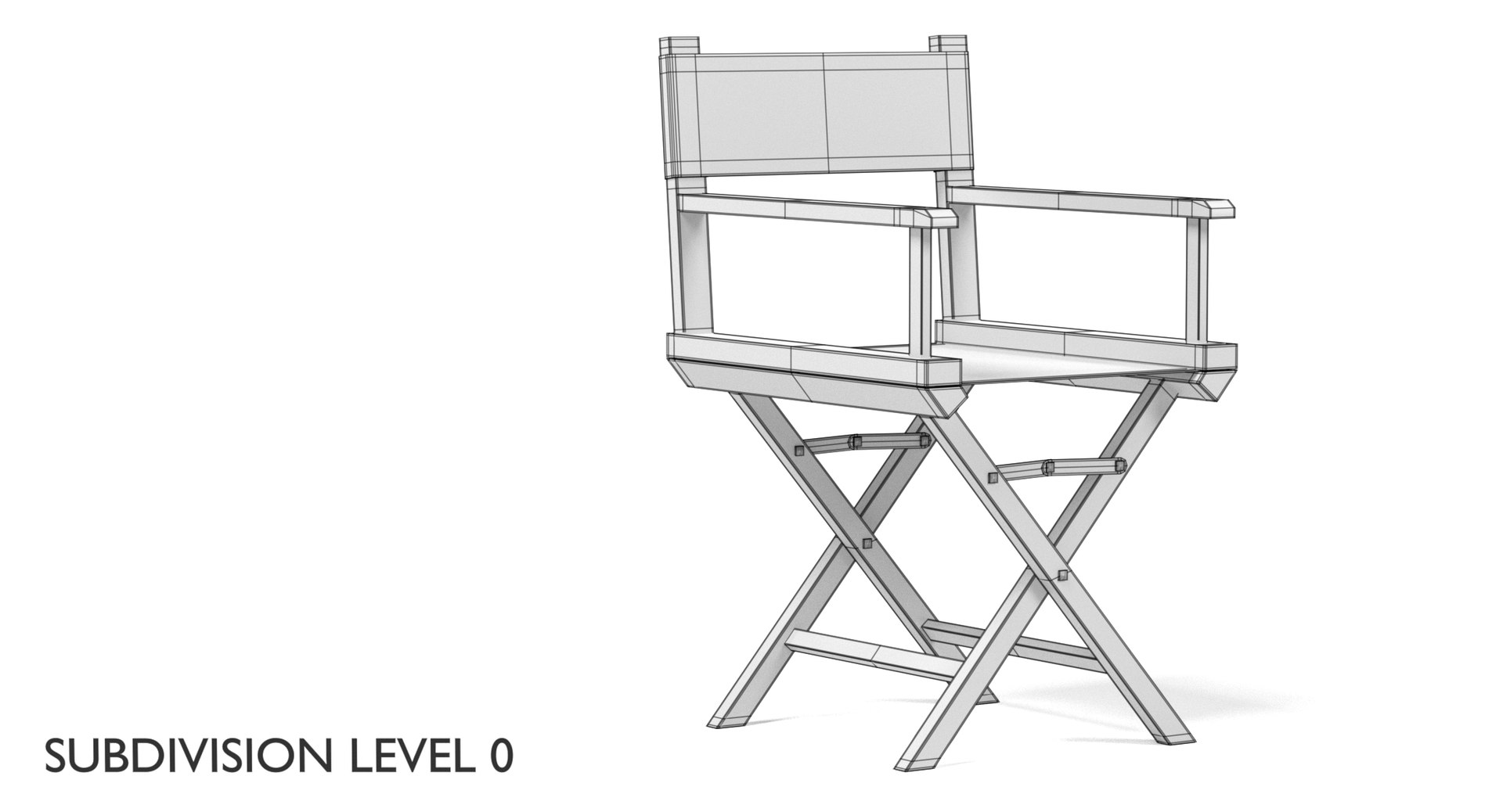 Director chair 3D model - TurboSquid 1168605