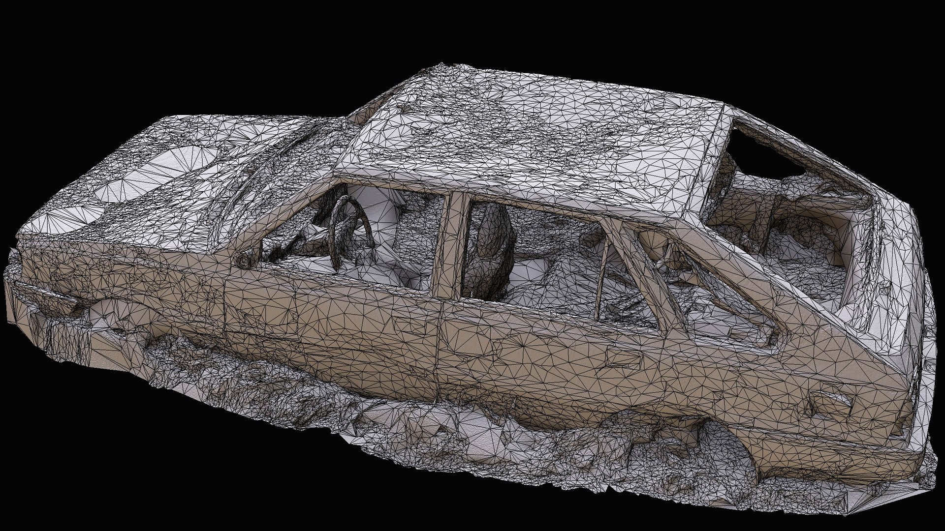 Car Abandoned City Post-soviet Wreck Photogrammetry Model - TurboSquid ...