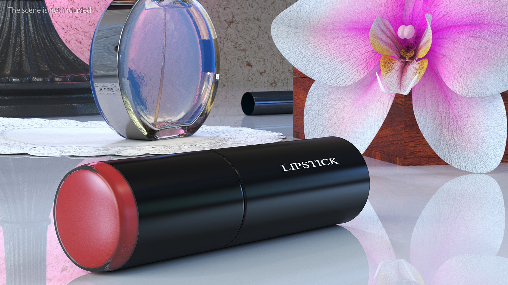 Round Lipstick Red 3D Model - TurboSquid 2146553