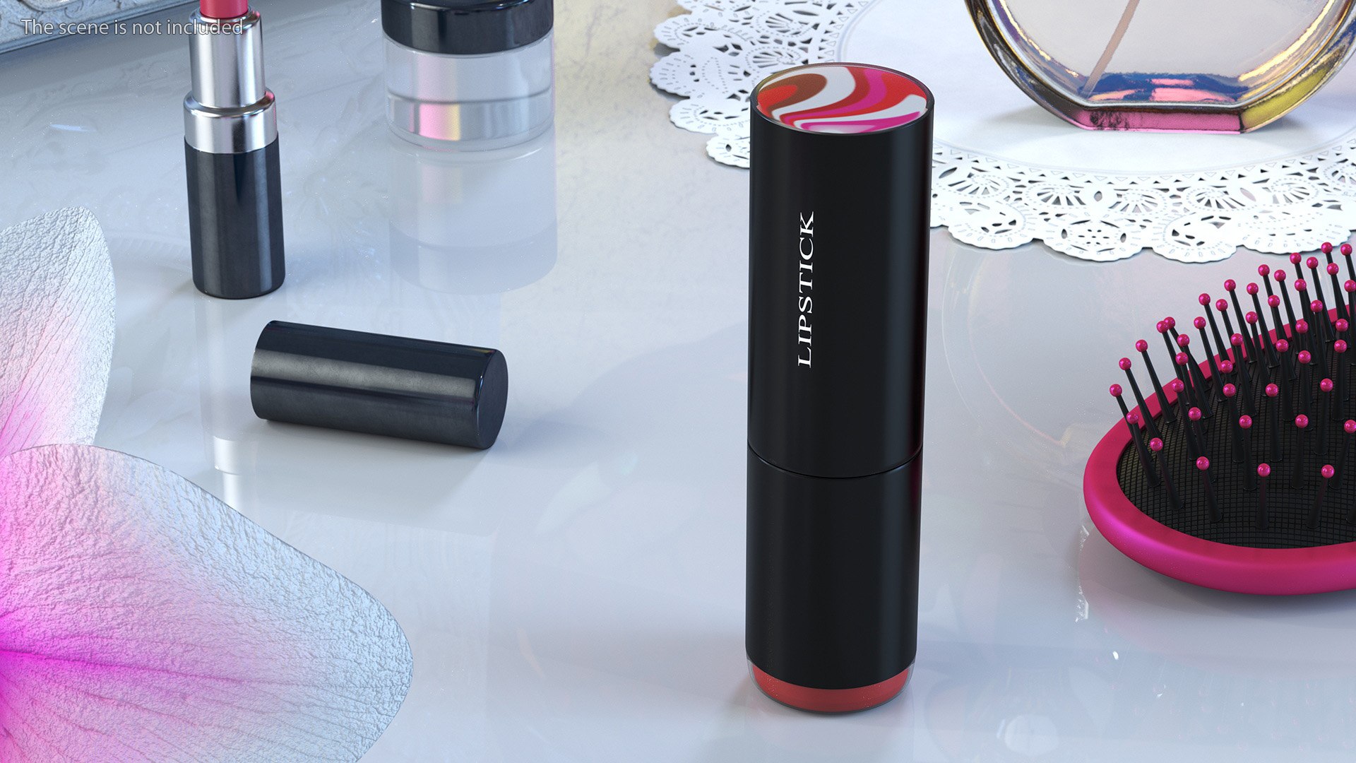 Round Lipstick Red 3D Model - TurboSquid 2146553
