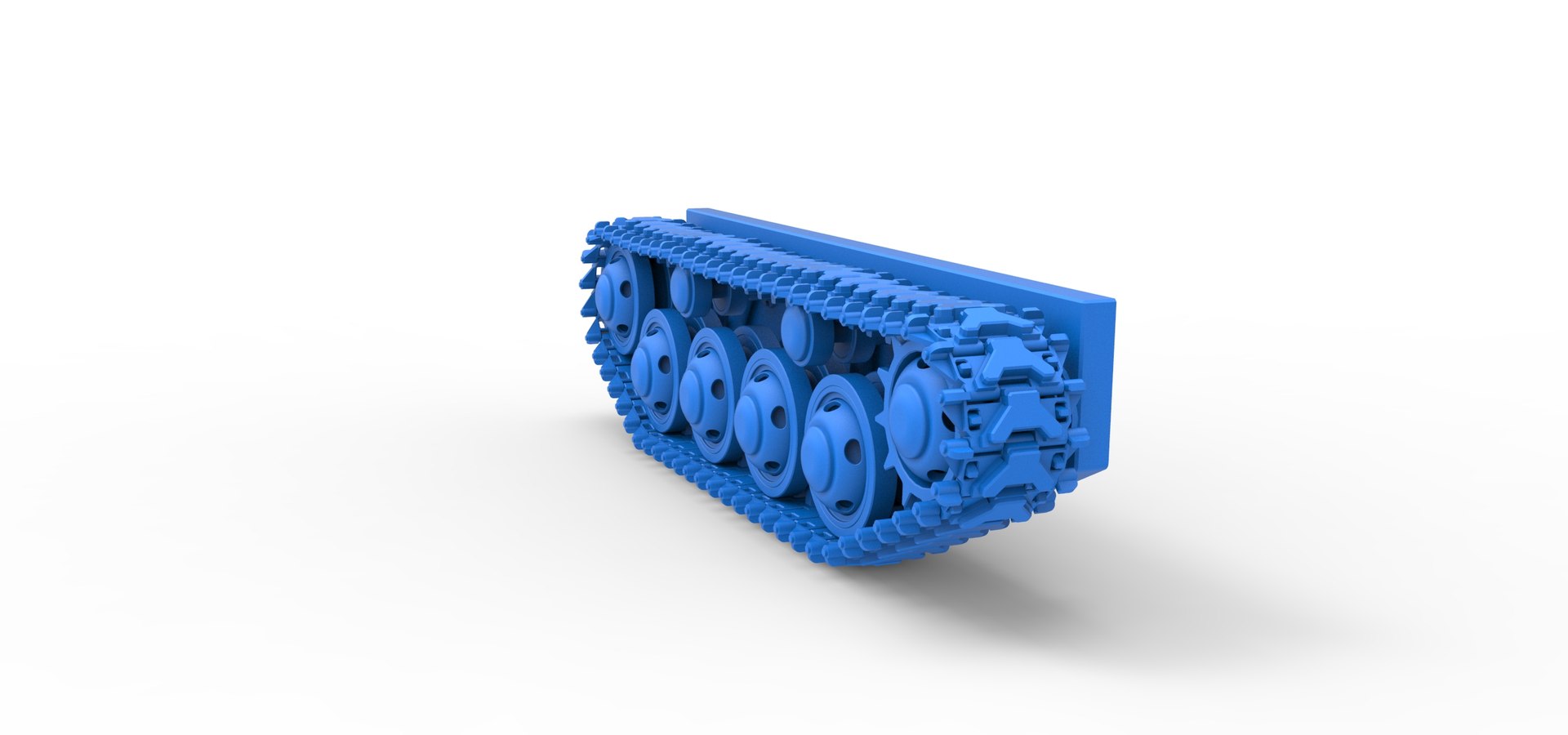 3D Model Diecast Track For Vintage Monster Tank Version 3 Scale 1 To 25 ...