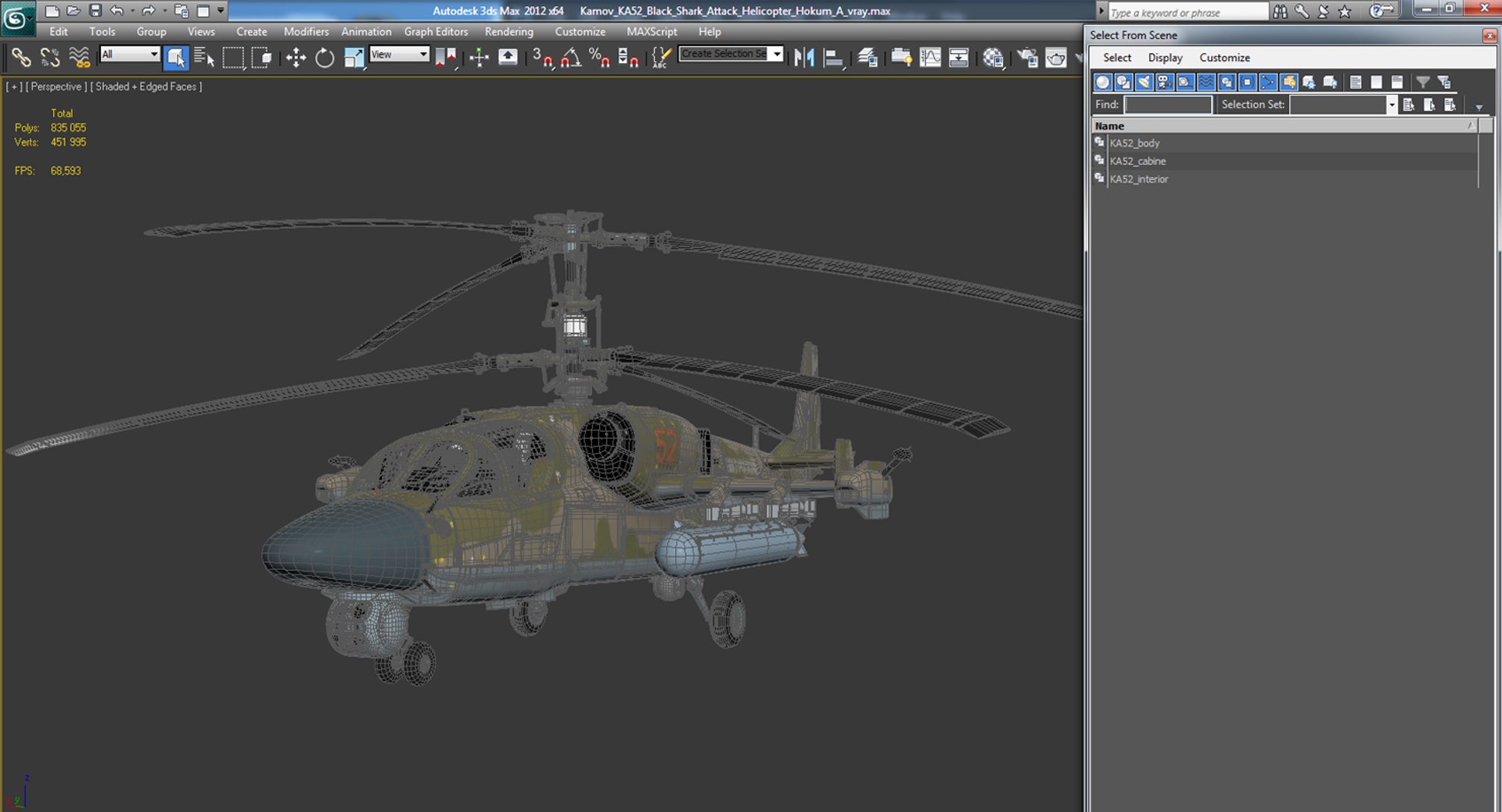 Kamov ka52 black shark 3D model - TurboSquid 1191585