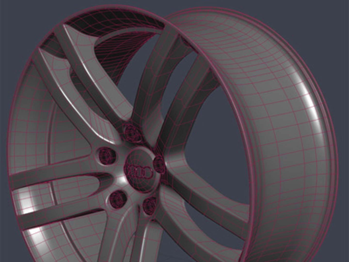 3ds max audi wheel rim q7