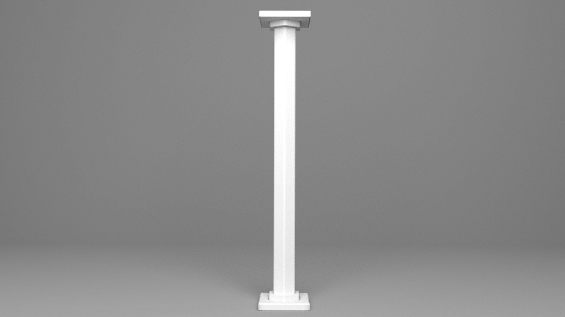 3D pillar octagon 1 model - TurboSquid 1572662