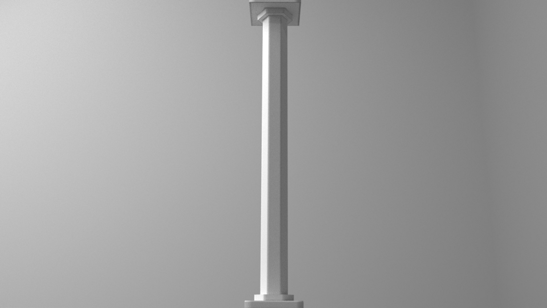 3D pillar octagon 1 model - TurboSquid 1572662