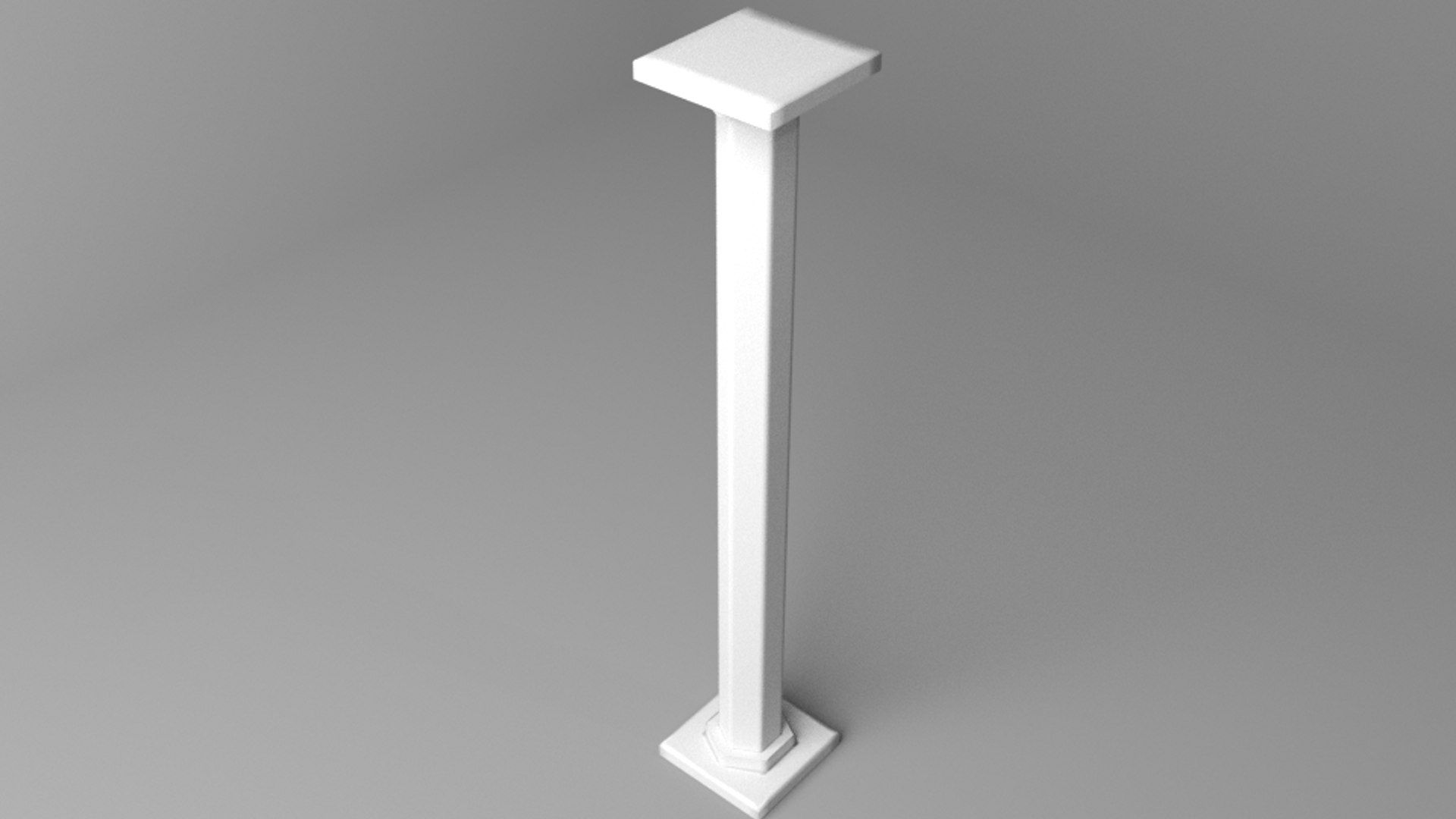 3D pillar octagon 1 model - TurboSquid 1572662