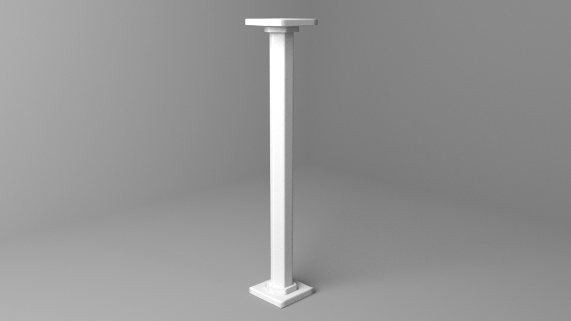 3D pillar octagon 1 model - TurboSquid 1572662
