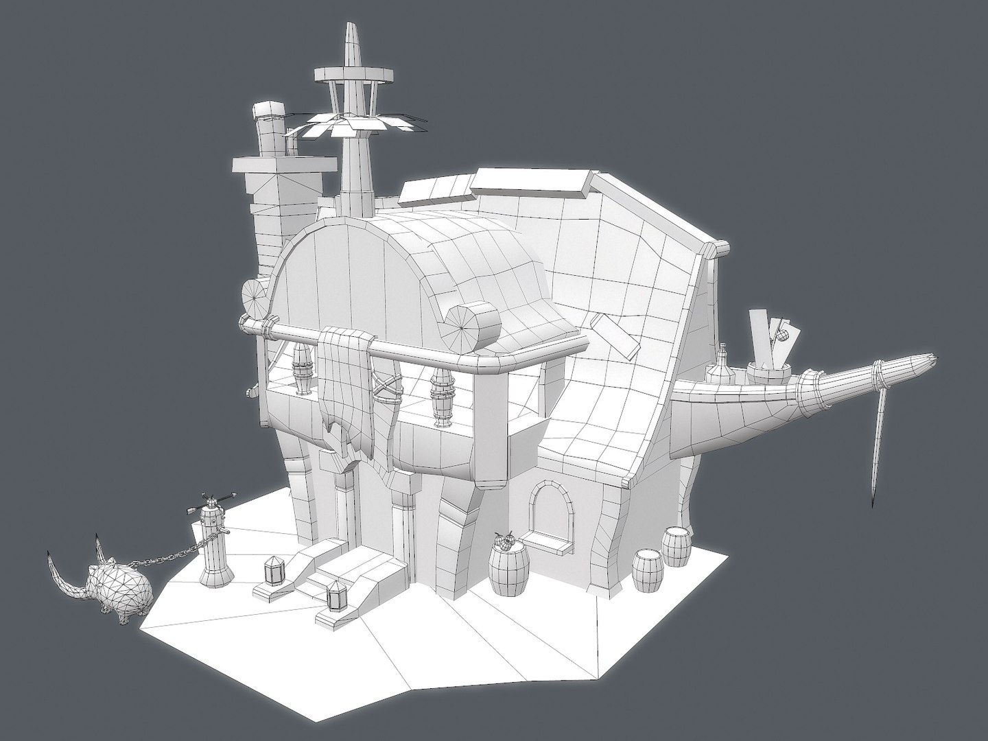 stylized pirate house max