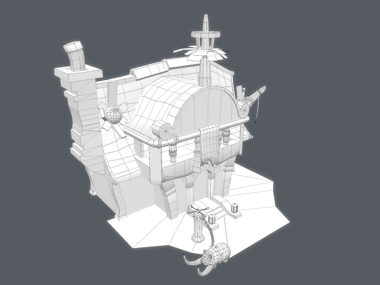 Stylized Pirate House Max