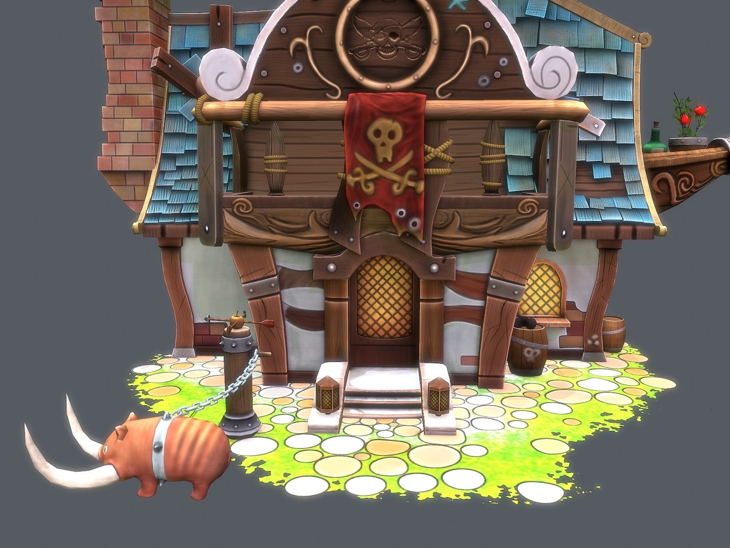 Stylized Pirate House Max
