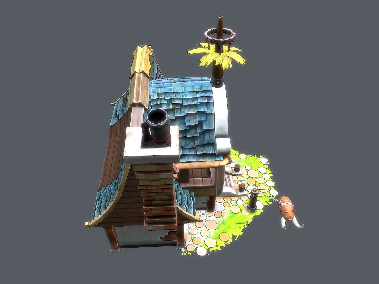 Stylized Pirate House Max