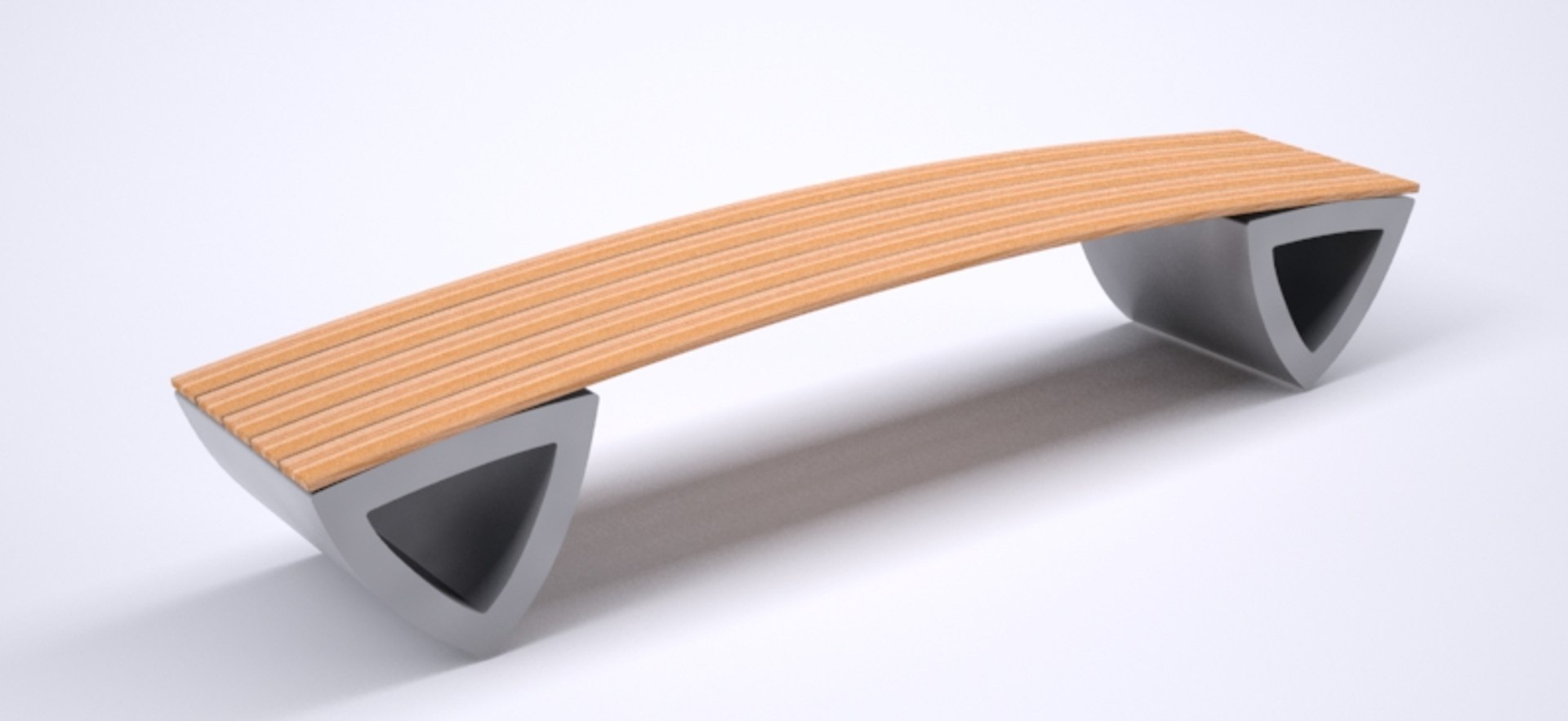 Free Obj Model Park Bench