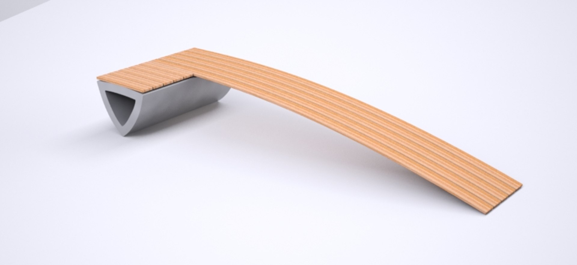 Free Obj Model Park Bench
