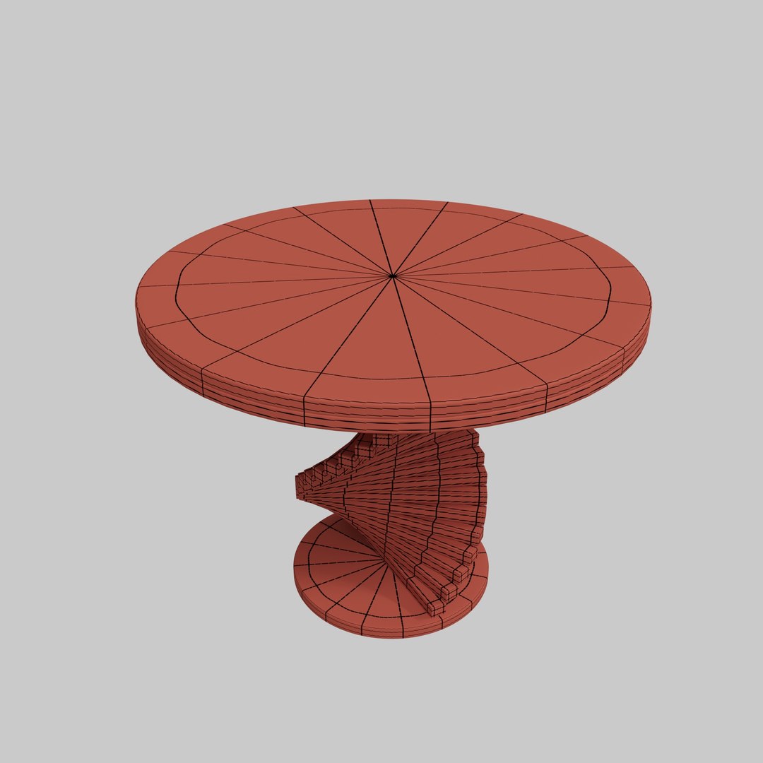3D Modern Round Side Table Model - TurboSquid 1903917