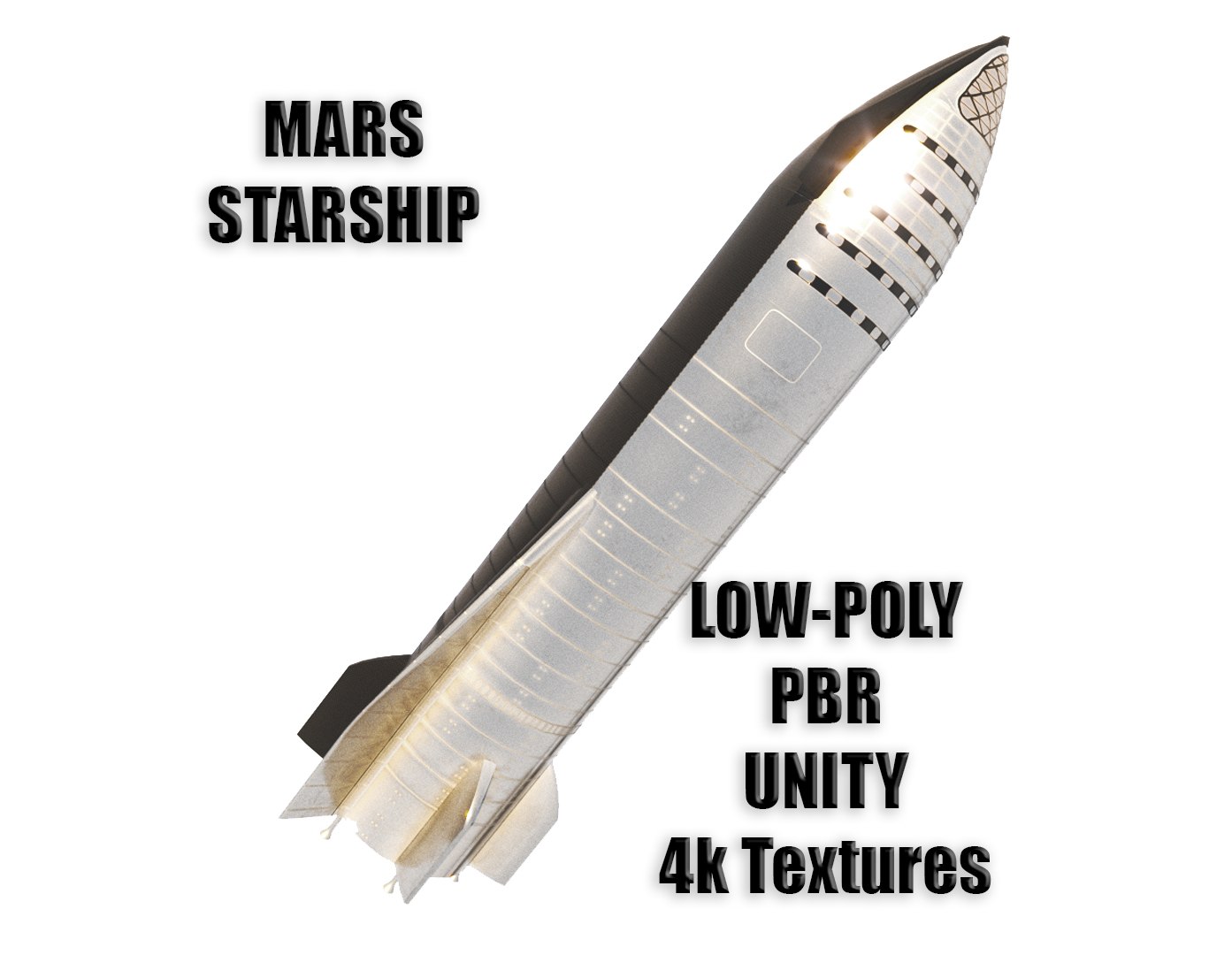 Rocket Mars Pbr 3D Model - TurboSquid 1508984