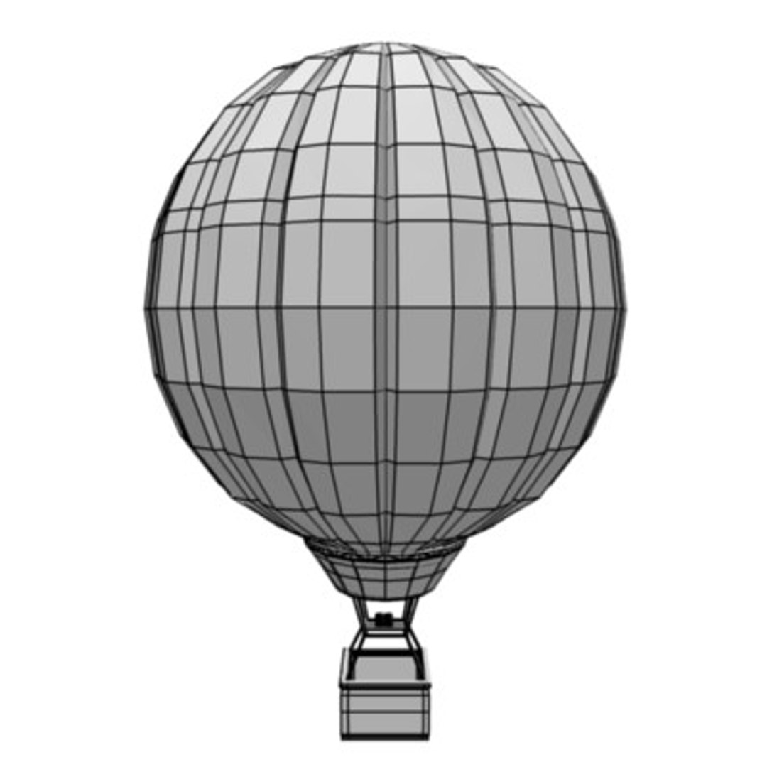 3d balloons blimps ballons model