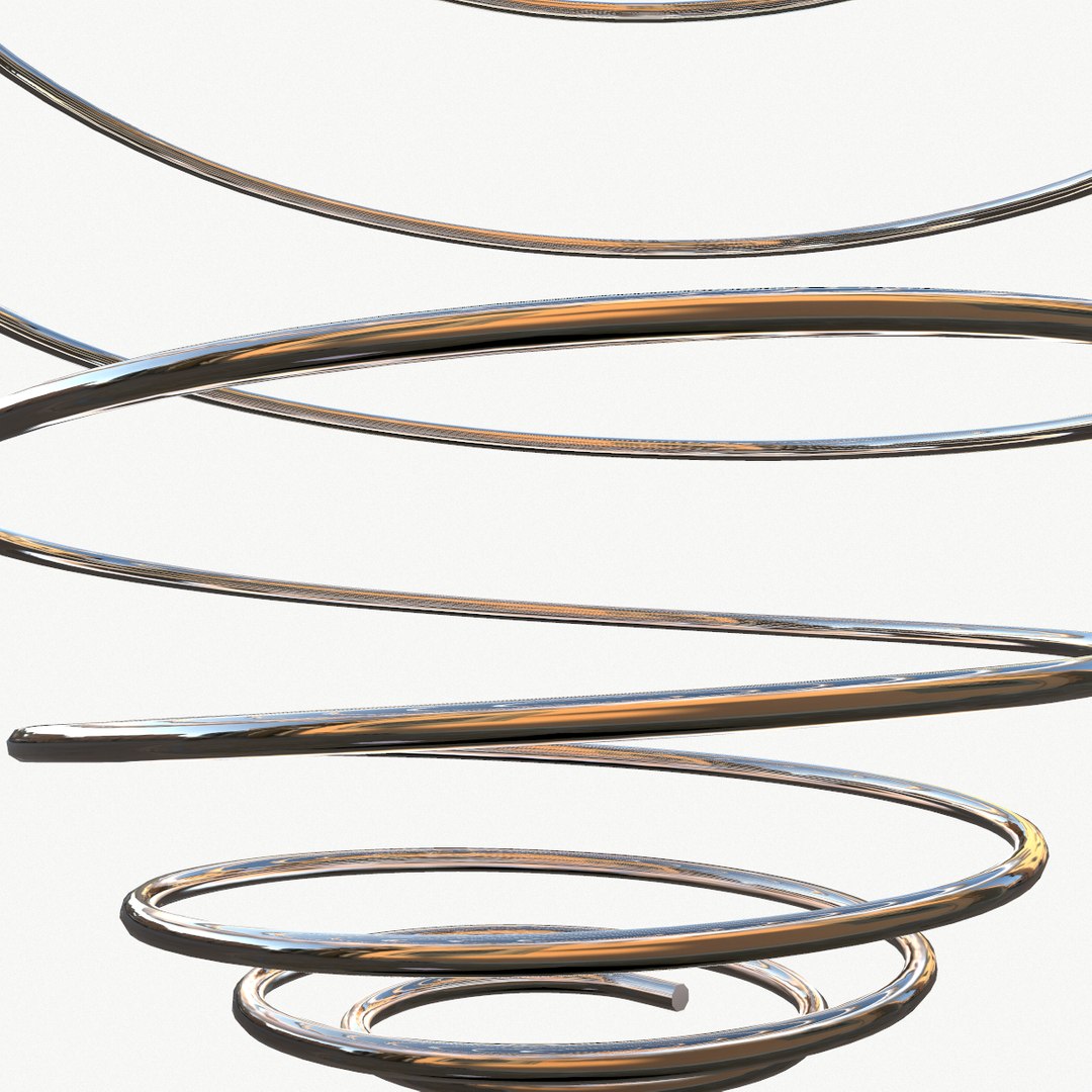 Metal Spiral Spring 3D - TurboSquid 1410373