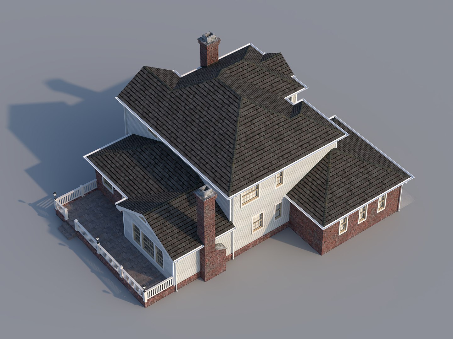 A house with interior space 3D - TurboSquid 2065765