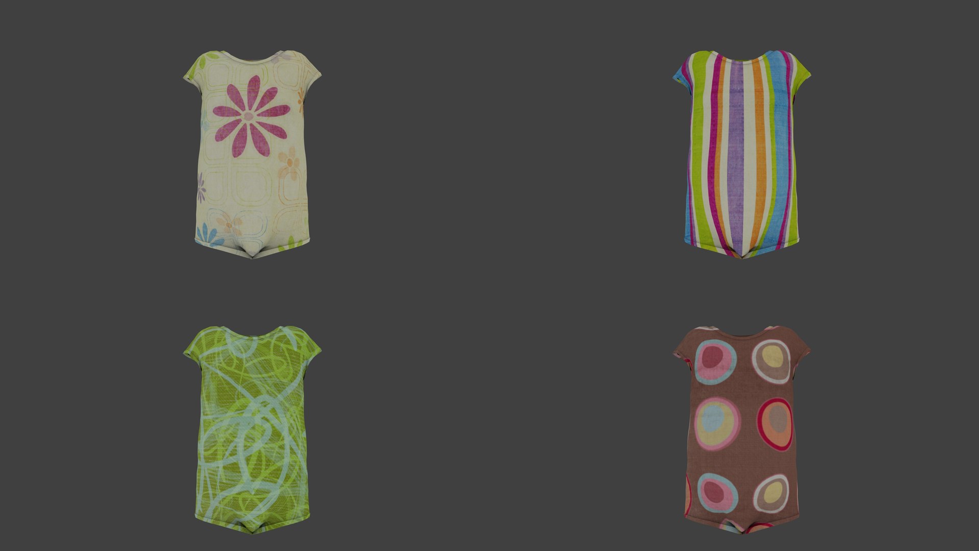 3d Model Clothes Rigged Girl