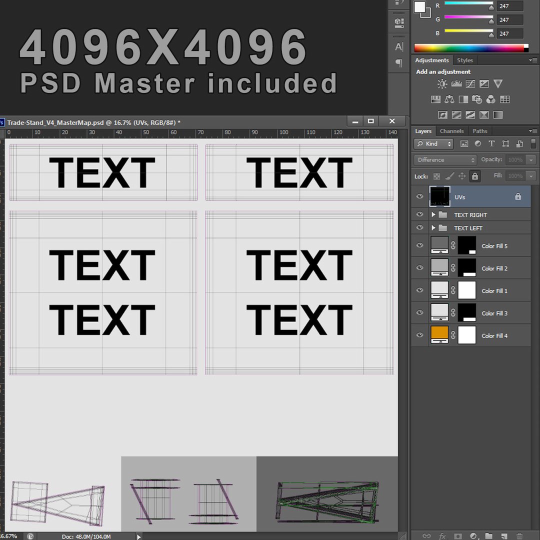 3d model trade stand 4