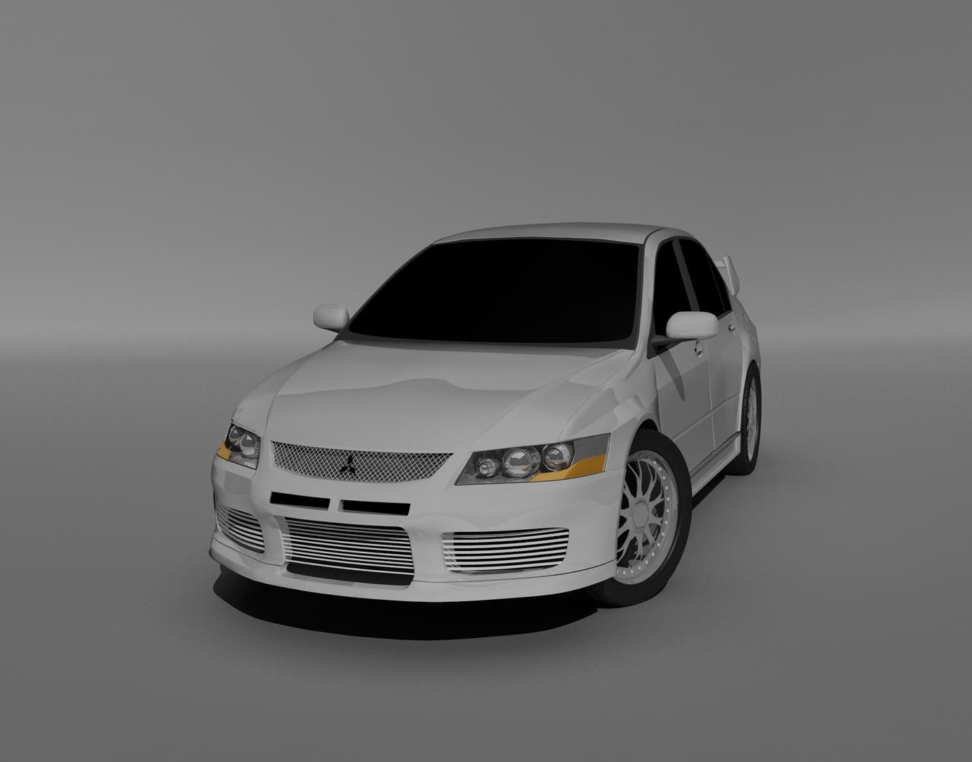 mitsubishi lancer evolution 3d model