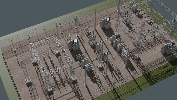 3D Substation - TurboSquid 1770375