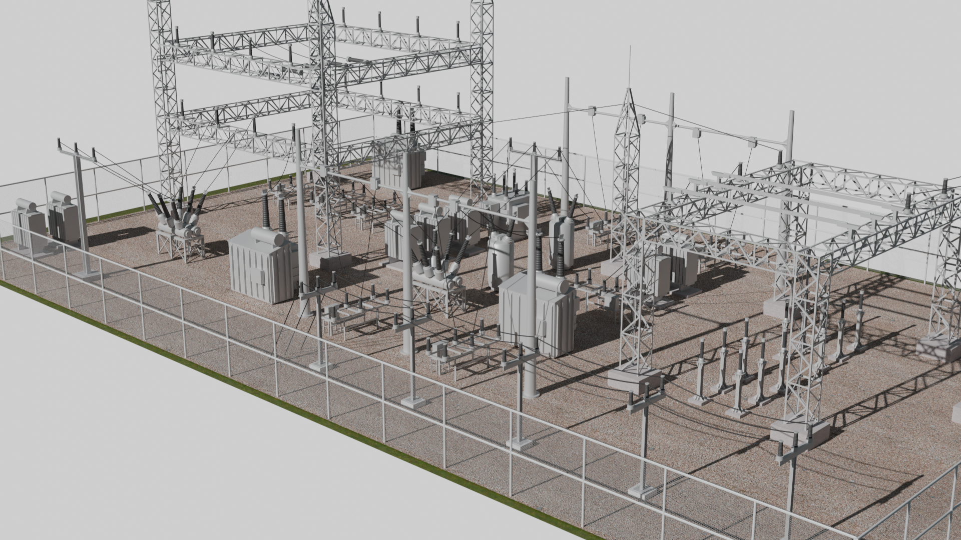 3D Substation - TurboSquid 1770375