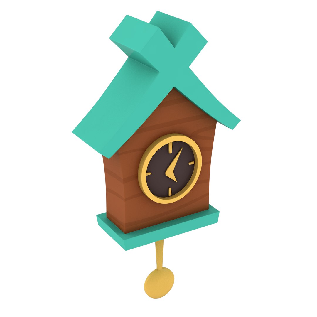 Modeled Cartoon Wall Clock Model - TurboSquid 1547765